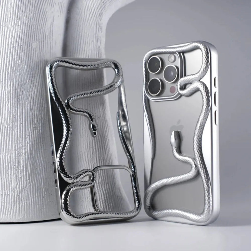 Crawling Snake Pattern Bumperish iPhone Case – Exoticase