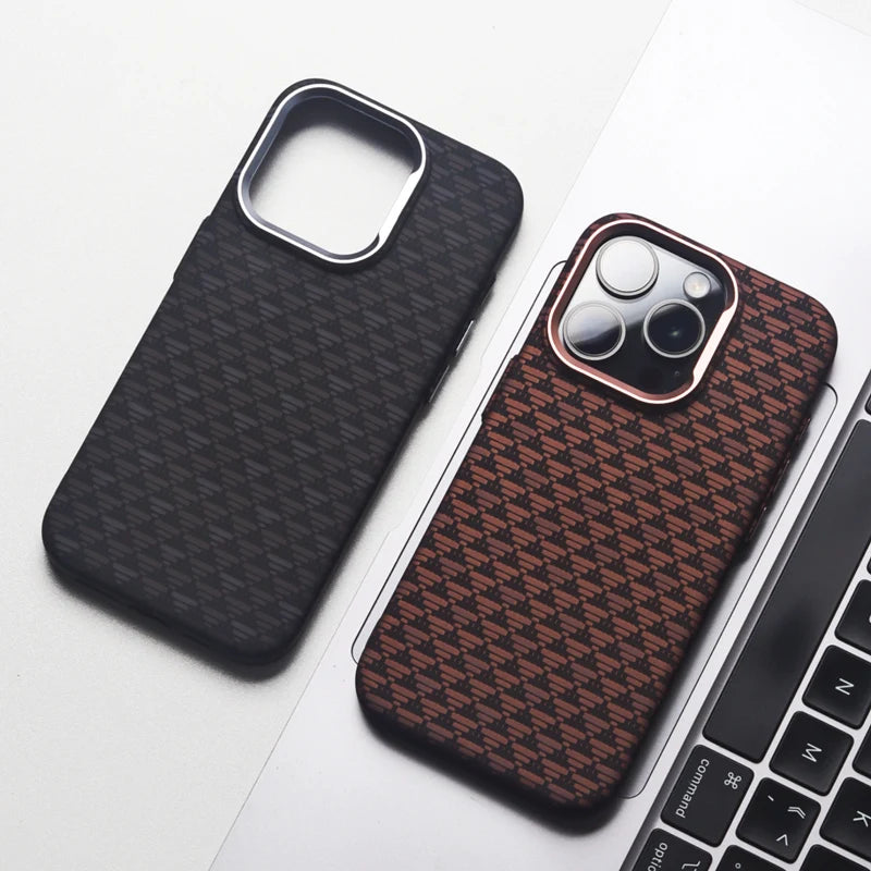 Geometric Tessellation Alloy Lens MagSafe iPhone Case – Exoticase