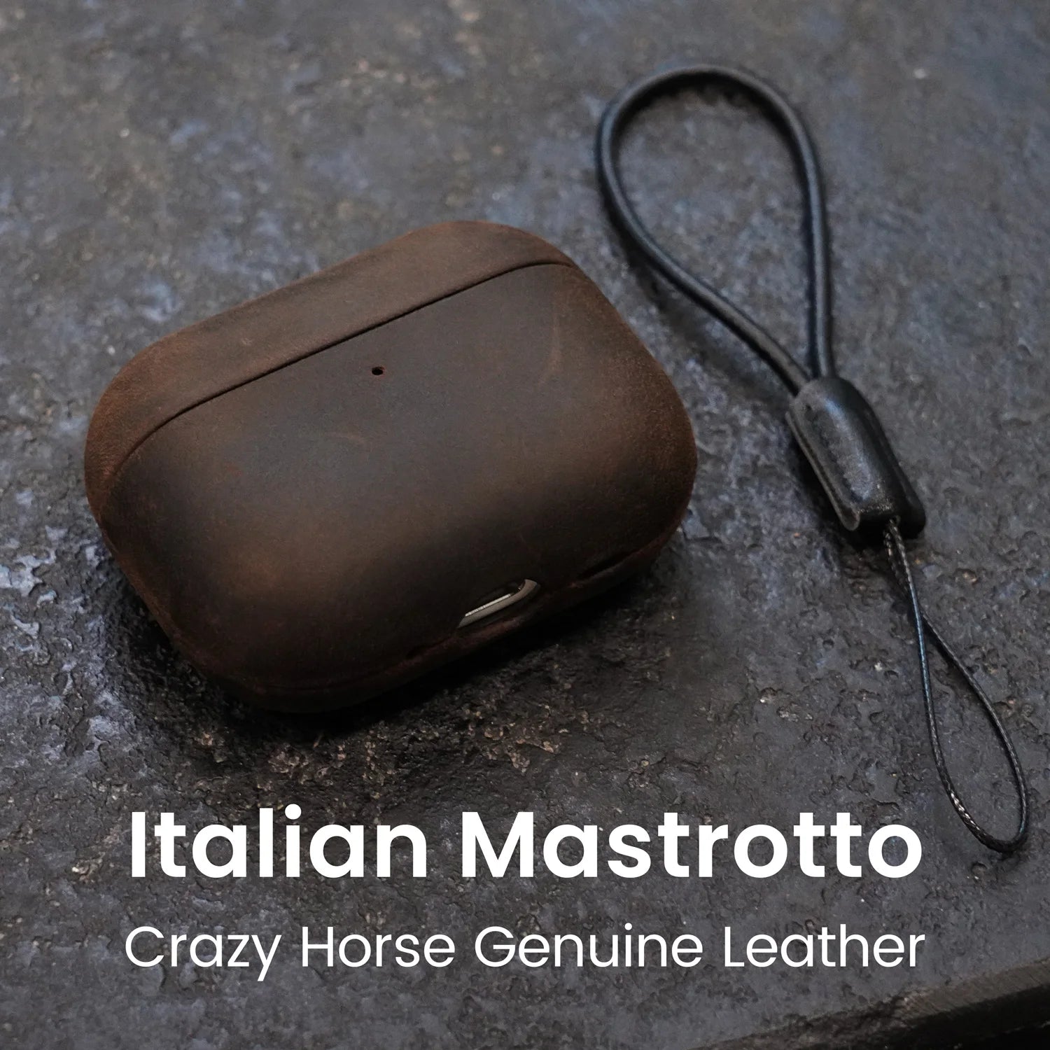 Italian Mastrotto Crazy Horse Genuine Leather AirPods Case – Exoticase