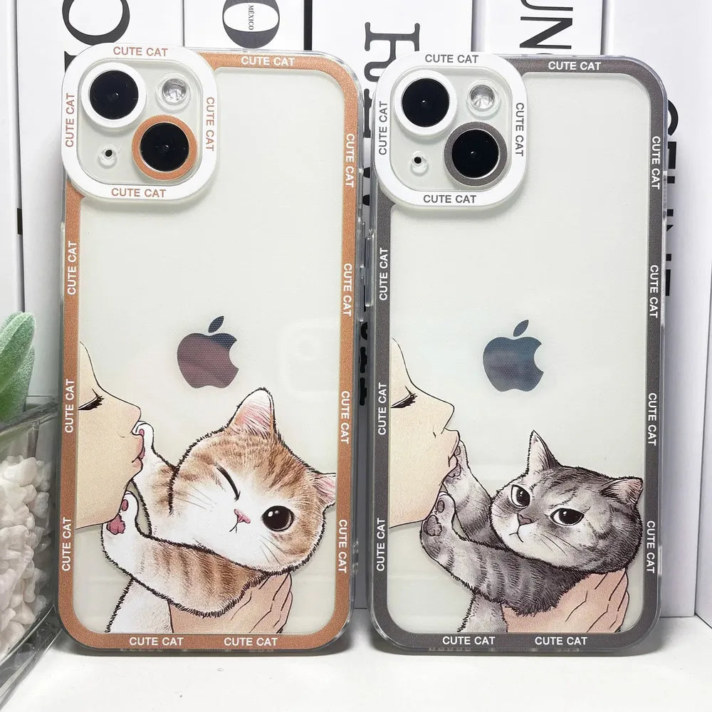 No Kissing Cute Cat iPhone Case – Exoticase