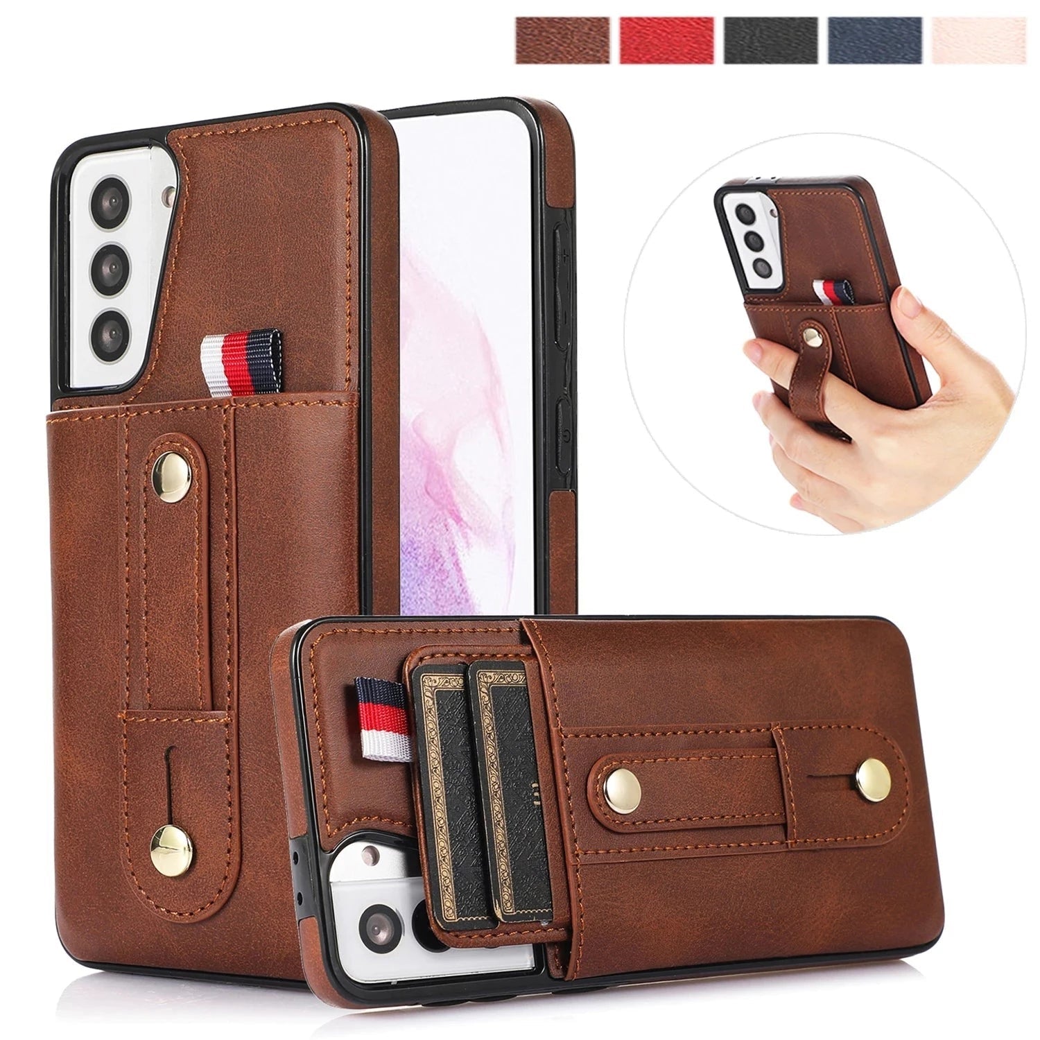 Samsung Push Wallet Case with Finger Strap – Exoticase