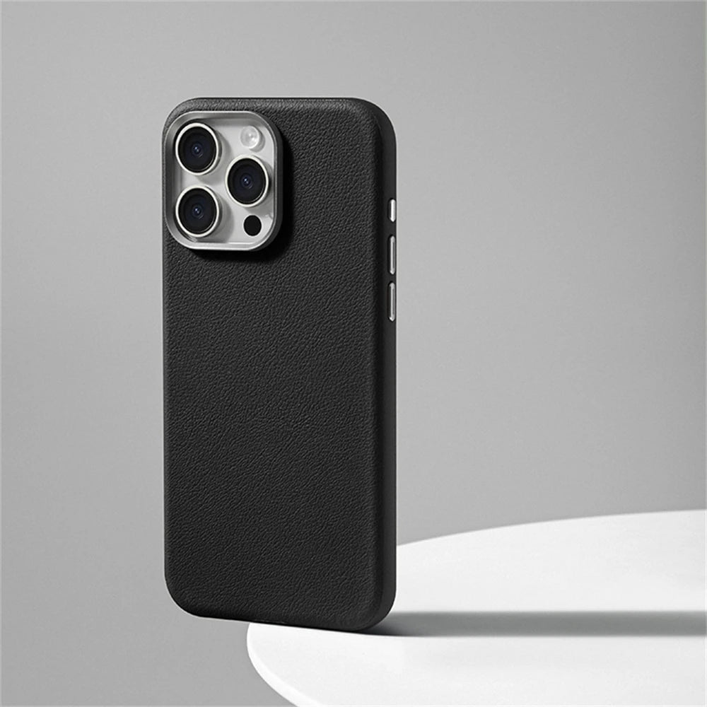 Synthetic Leather Metal Buttons Camera iPhone Case – Exoticase Synthetic Leather Metal Buttons Camera iPhone Case – Exoticase