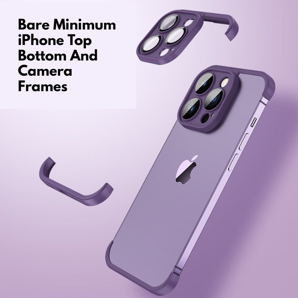 Bare Minimum iPhone Top Bottom And Camera Frames – Exoticase